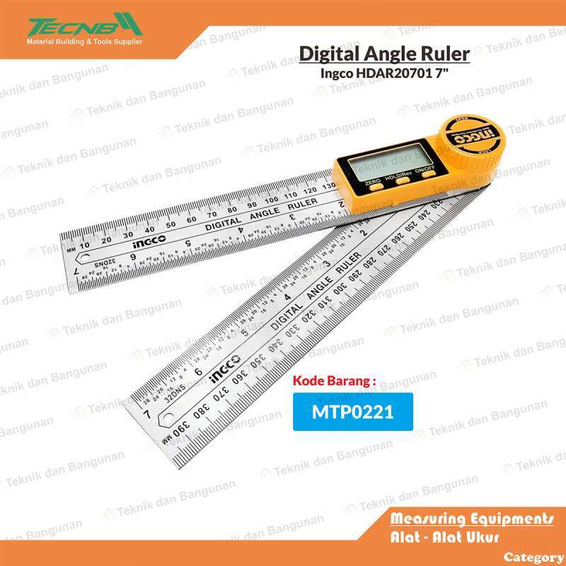 Jual Penggaris Sudut Siku Bevel Digital Angle Ruler 40cm Ingco ...