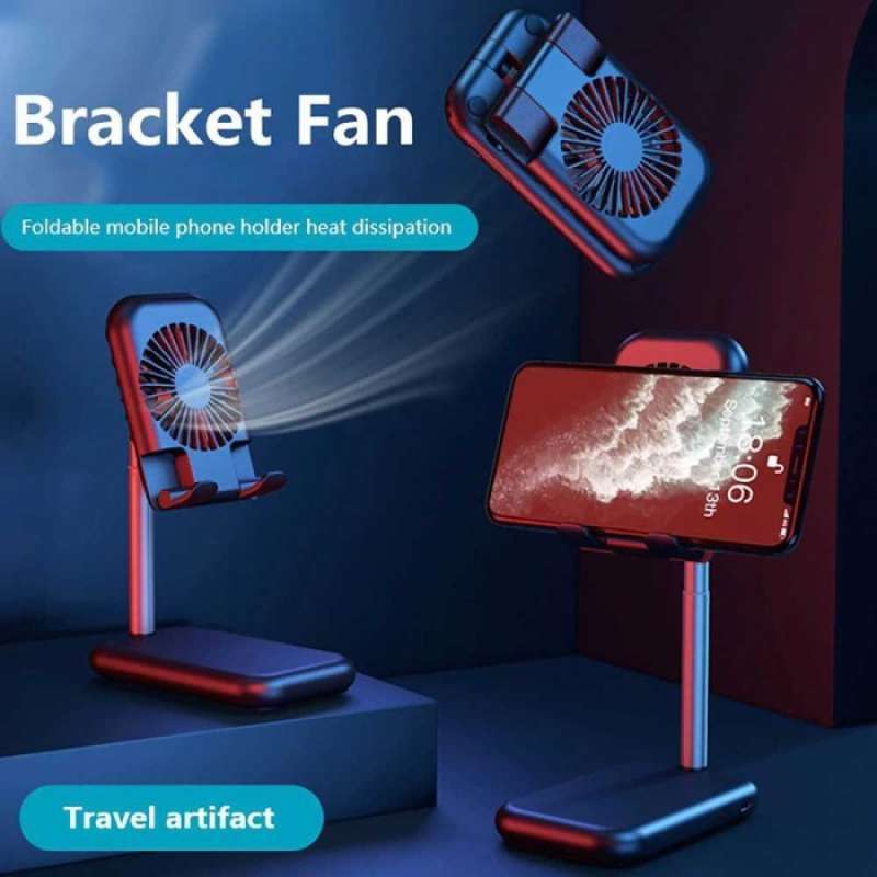Promo Smartphone Dan Tablet Stand Foldable With Fan Zg30- For Zoom ...