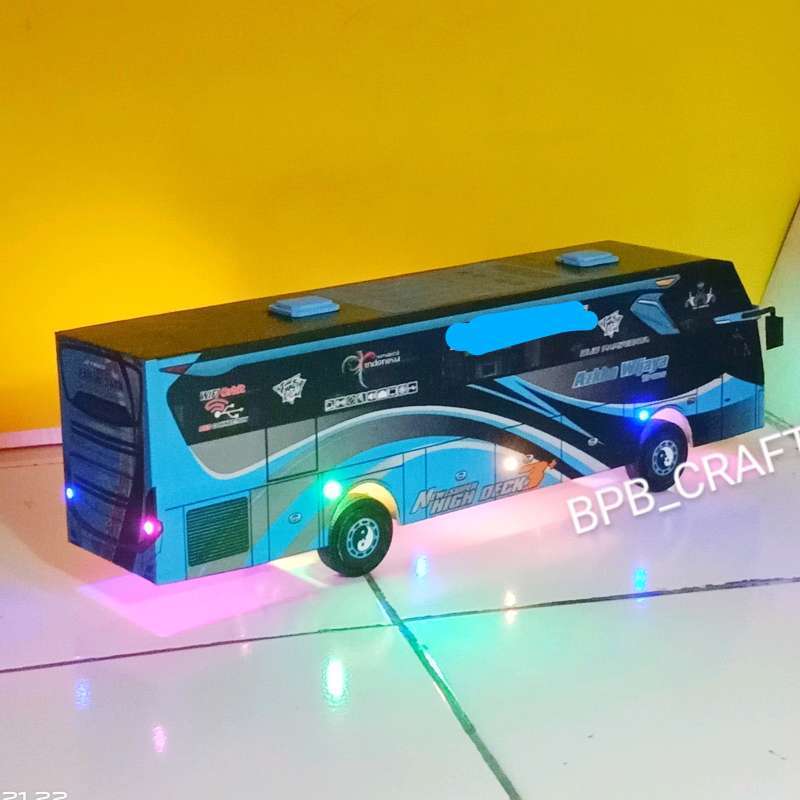 Jual Mainan Miniatur Bus Basuri Telolet Azkha Wijaya Trans Tuan Muda ...