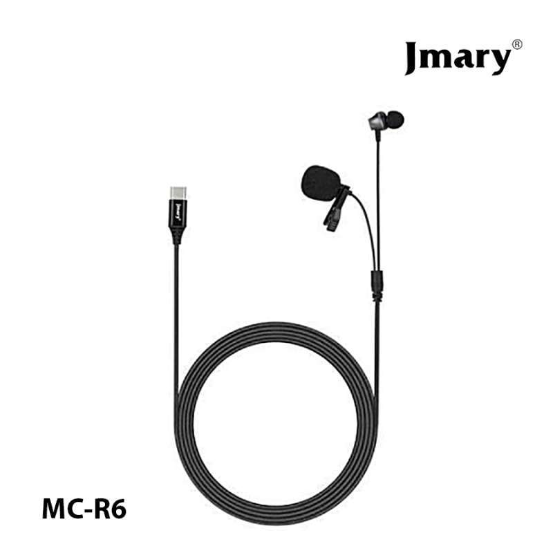 Jual Jmary Mc-r6 Usb Type-c Lavalier Mic With Earphone Microphone Di ...