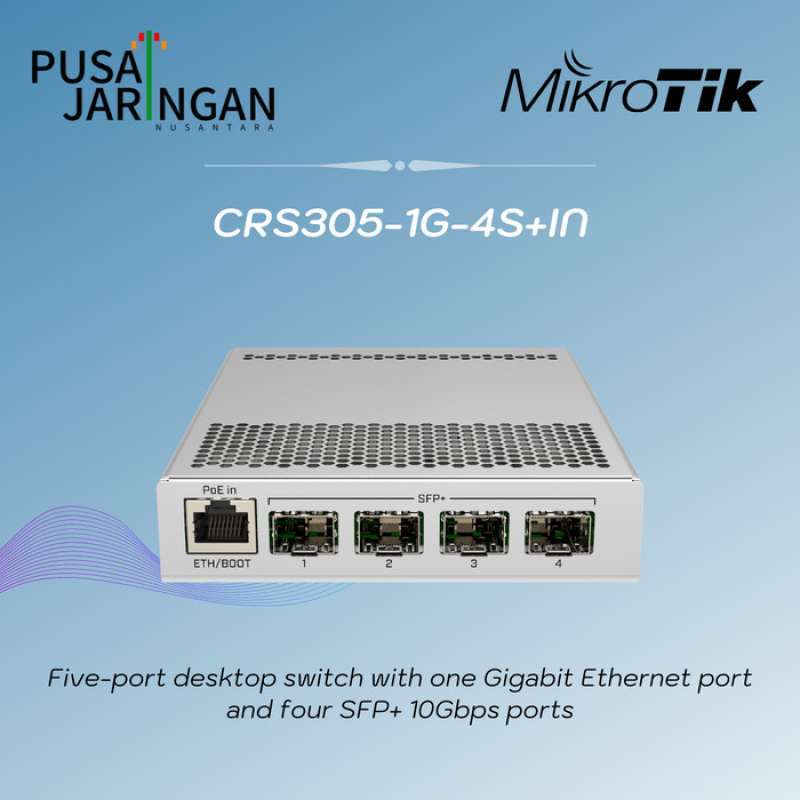 Promo Mikrotik Crs305-1g-4s+in Cloud Router Switch 1 Gigabit + 4 Sfp+ ...