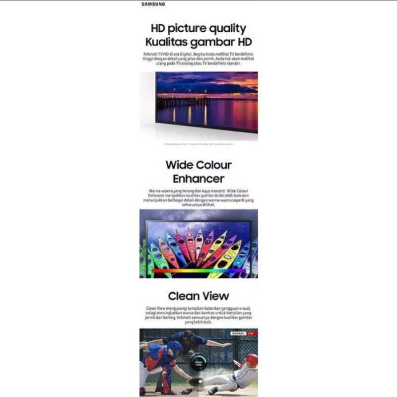 Promo Led 32 Inch 32t4001 Clean View Warna Lebih Cerah Digital Tv ...