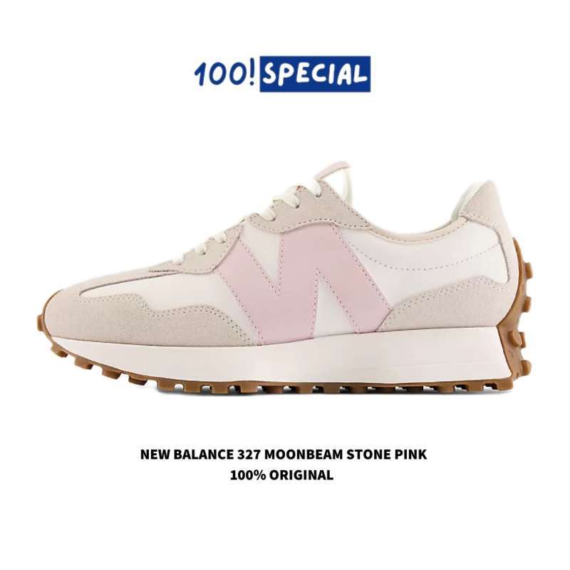 Promo Sepatu New Balance 327 Moonbeam Stone Pink Diskon 35% Di Seller ...
