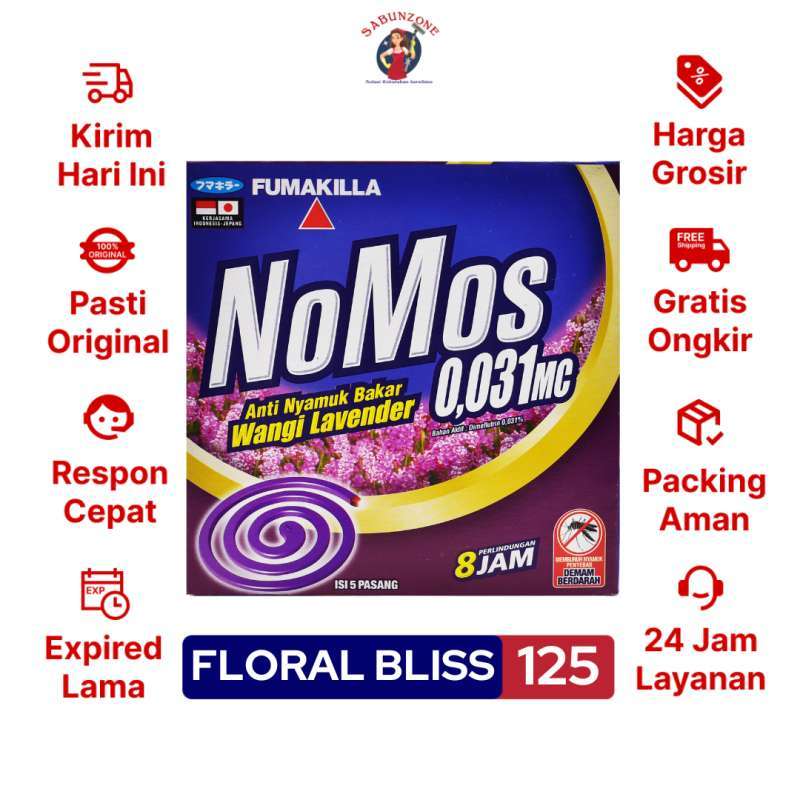 Jual Obat Nyamuk Bakar Nomos Lavender Standar 8 Jam 125 Gr Di Seller ...