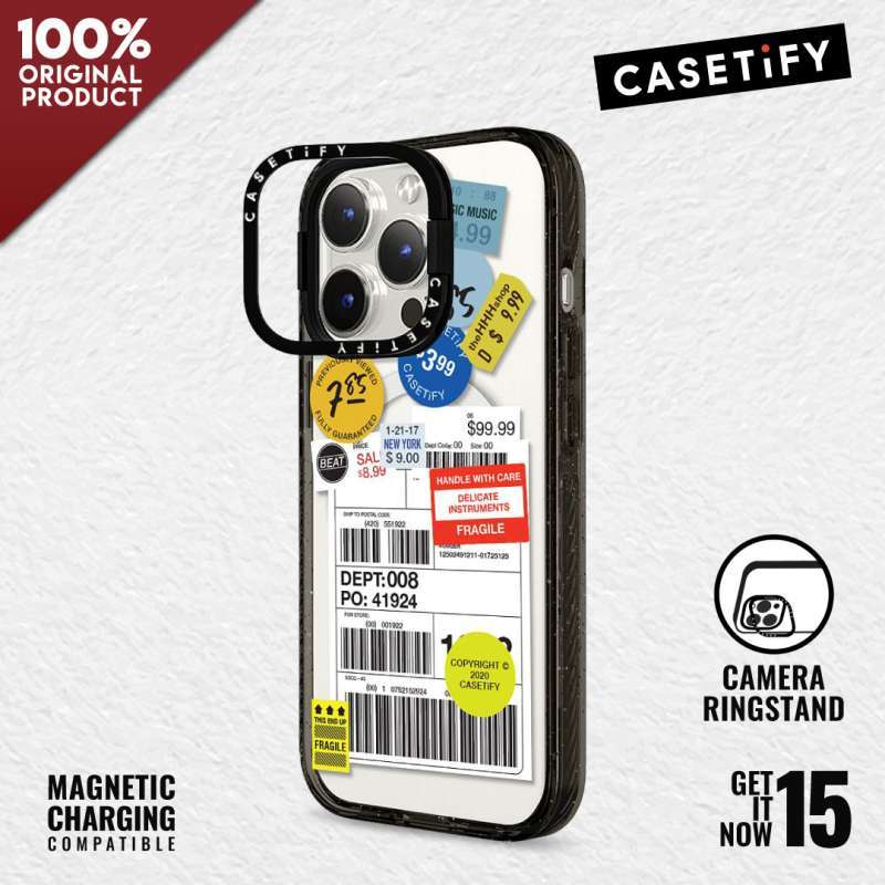 Jual Case iPhone 15 Pro Max Casetify MagSafe Impact Ring Sticker Design ...