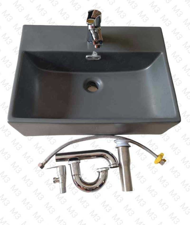 Jual Wastafel Keramik K282 / Wastafel Cuci Tangan / Wastafel Hitam Abu ...