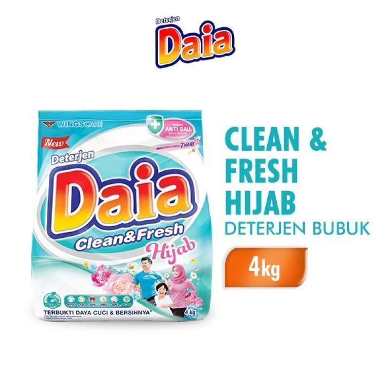 Jual Daia Deterjen Bubuk Clean & Fresh Hijab 4 Kg Di Seller Metro Pasar ...