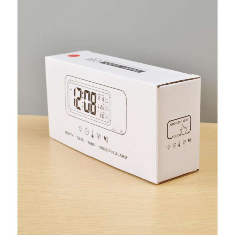 Promo Jam Alarm Clock With Calendar & Termometer Ruangan Unik Meja ...