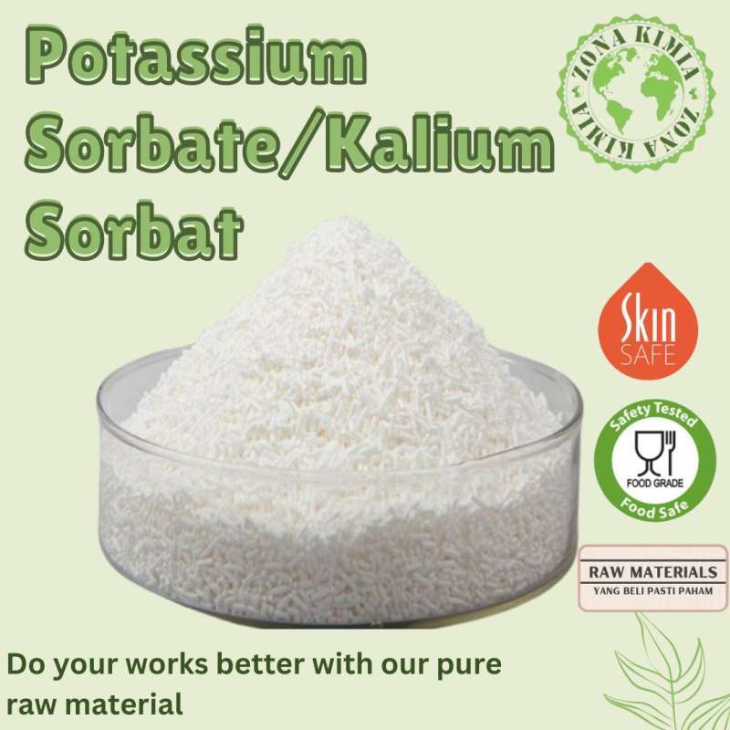 Jual Pengawet Makanan Potassium Sorbate 500gr / Kalium Sorbat 500gr ...