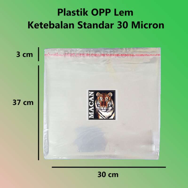 Promo Plastik Opp 30x37 Cm Lem Roti Kue Baju Undangan 30 Mic Tebal Diskon 5% Di Seller Plastik ...