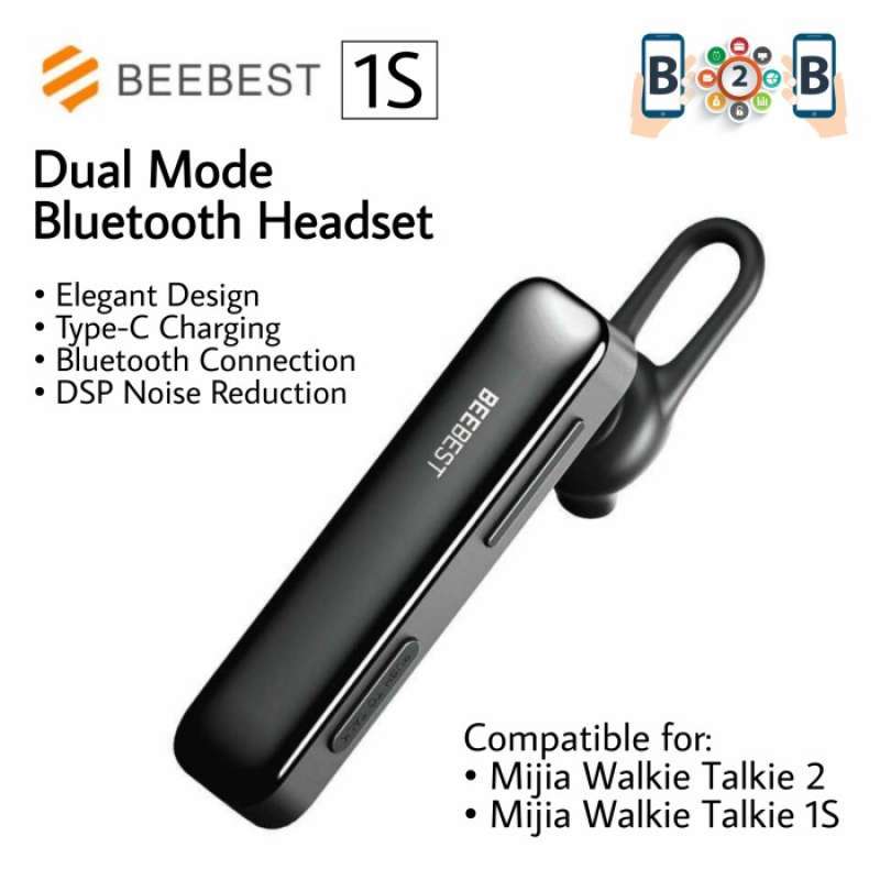 Promo Beebest Dual Mode Bluetooth Headset 1s For Walkie Talkie Diskon ...