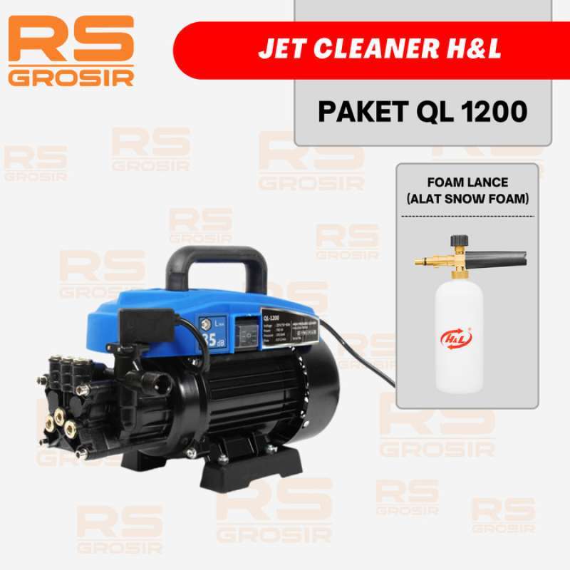Promo High Pressure Jet Cleaner H&l Ql 1200 Selang 10 Meter + Foam ...