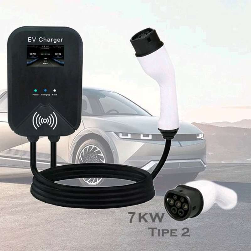 Jual Ipengen Charger Mobil Listrik Ev Smart App Swipe Card Type 2 32a ...