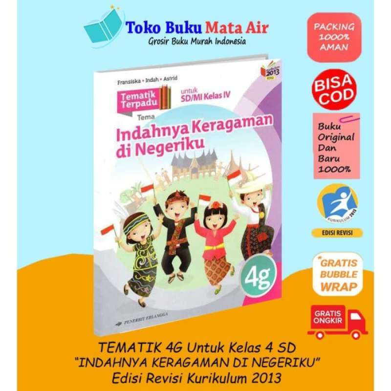 Promo Tematik Terpadu 4g Indahnya Keragaman Di Negeriku Sd Kelas Iv