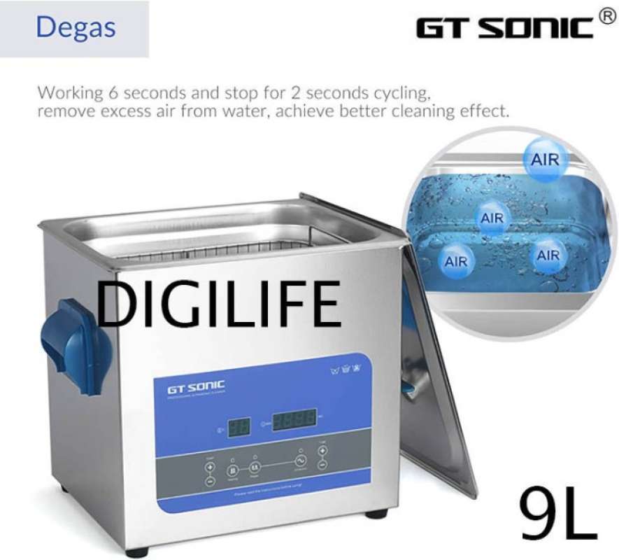 Promo Ultrasonic Cleaner 9 Liter Gt Sonic R9 9l Degas Ultrasonik ...