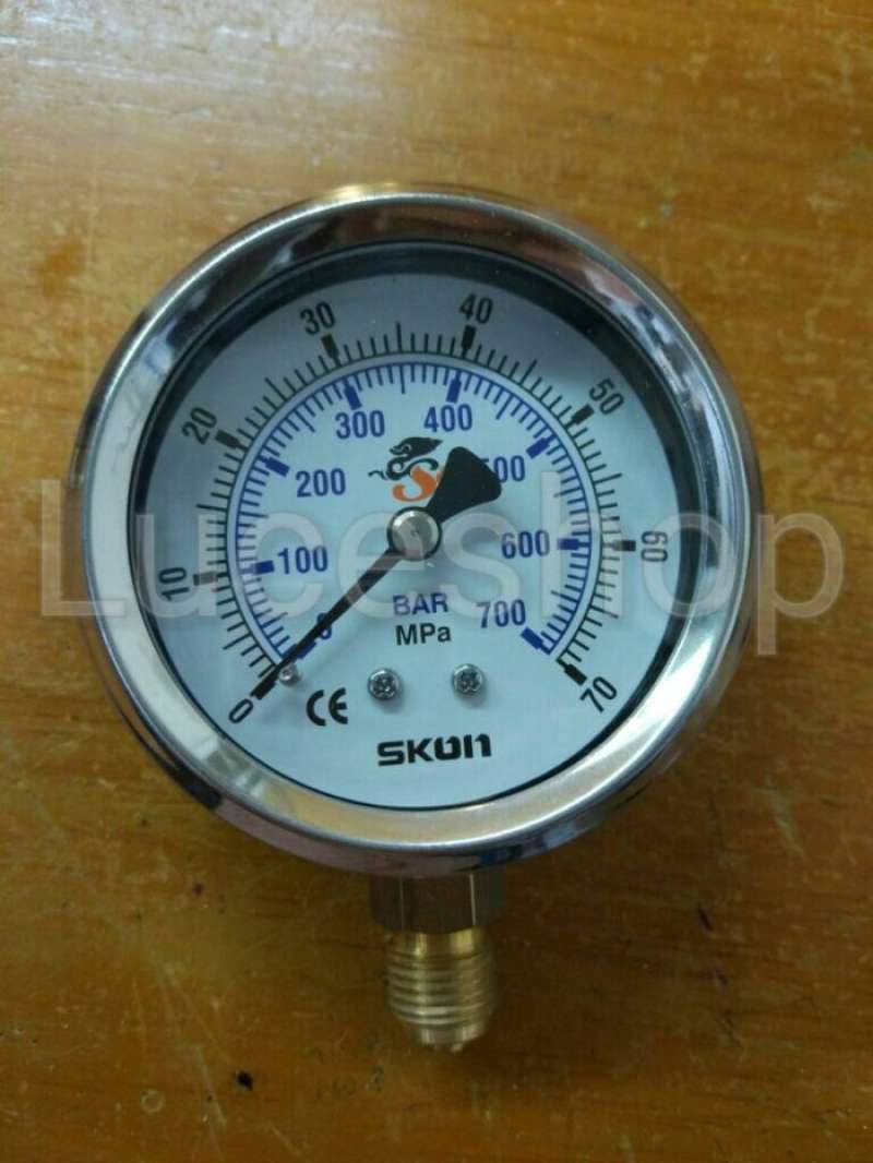 Promo 700 Bar / 70 Mpa Pressure Gauge / Manometer 2,5 Inchi Diskon 23% ...