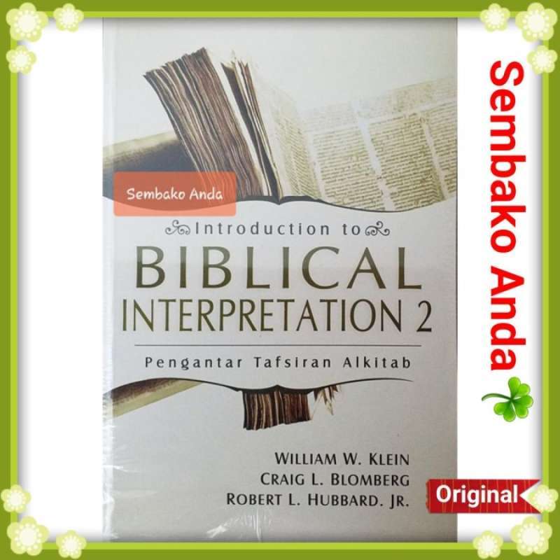 Promo Introduction To Biblical Interpretation 2 Pengantar Tafsiran