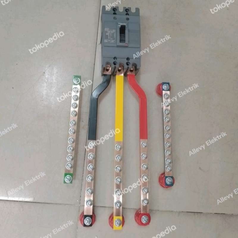 Promo Sepaket Busbar Rstn+groun 3x15 E Untuk Mccb 100a Diskon 23% Di ...