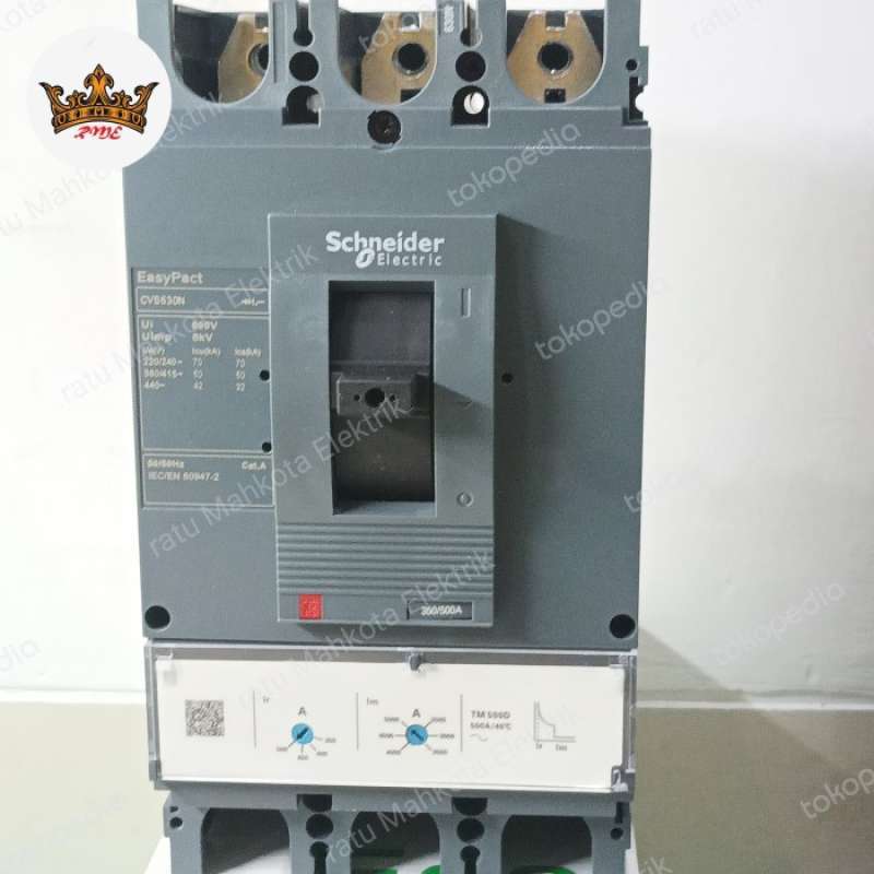 Promo Mccb Breaker Schneider Cvs630n 3p 500a Lv563315 50ka 3pole 3phase ...