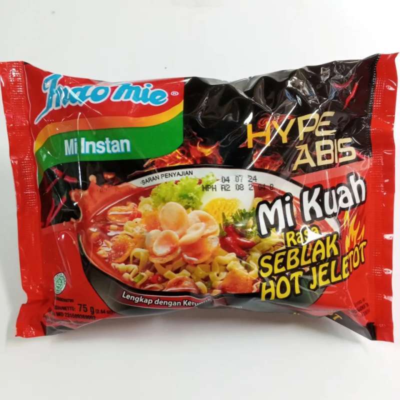 Jual Mie Instan Indomie Hype Seblak Hot Jeletot 75gram Di Seller ...