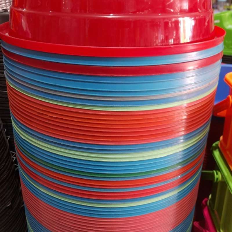 Jual Baskom Plastik Warna Serbaguna Ukuran 20 In / Diameter 42 Cm Di ...