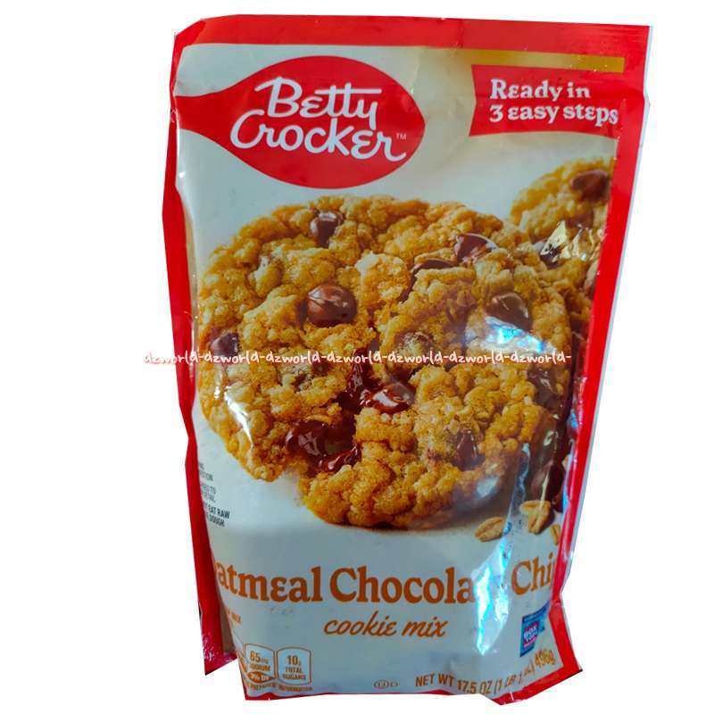 Jual Betty Crocker Oatmeal Chocolate Chip 496gr Cookie Mix Terpung ...