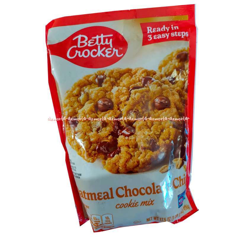 Jual Betty Crocker Oatmeal Chocolate Chip 496gr Cookie Mix Terpung ...