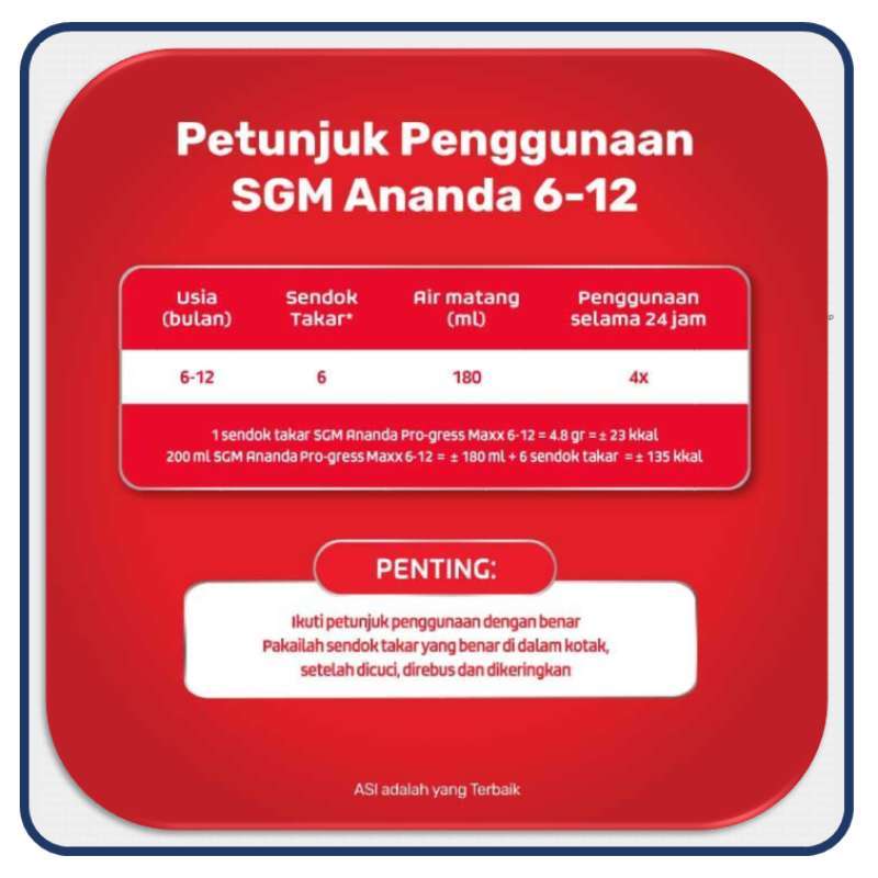 Promo Sgm Ananda 1 (0-6 Bulan) & 2 (6-12 Bulan) Formula Bayi Bubuk 1000g 1 Kg 1kg - Ananda 2 ...