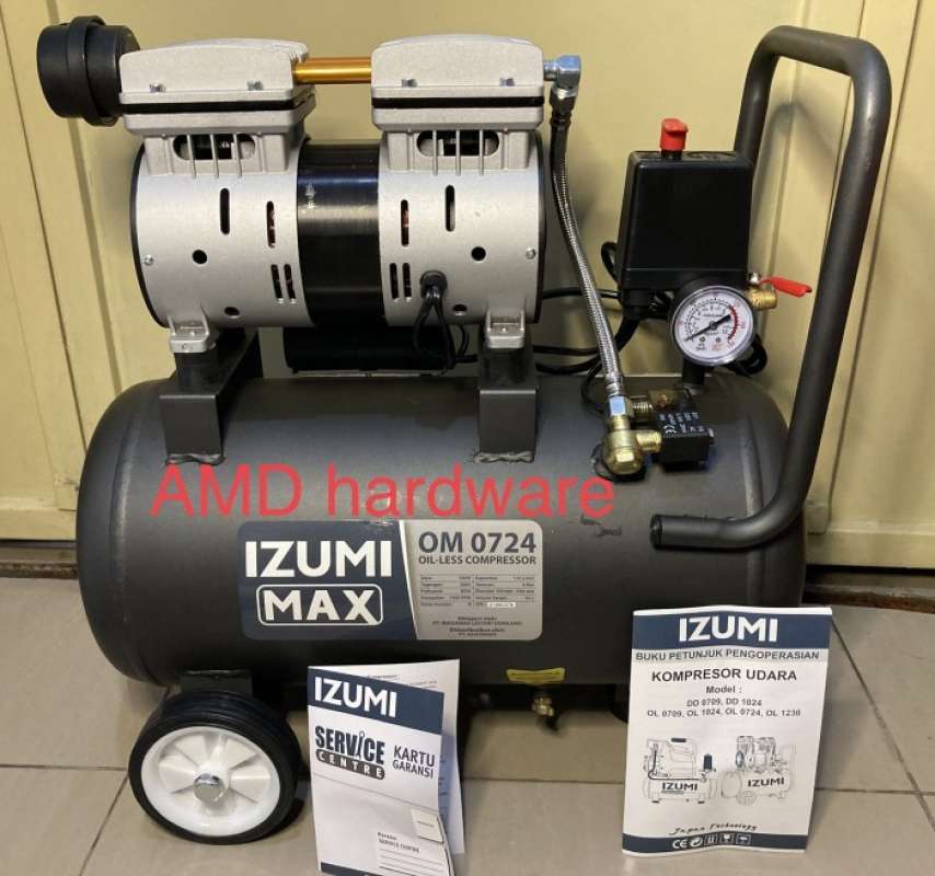 Promo Mesin Compressor Oilless/kompresor Oilless Angin 3/4 Hp 24liter ...