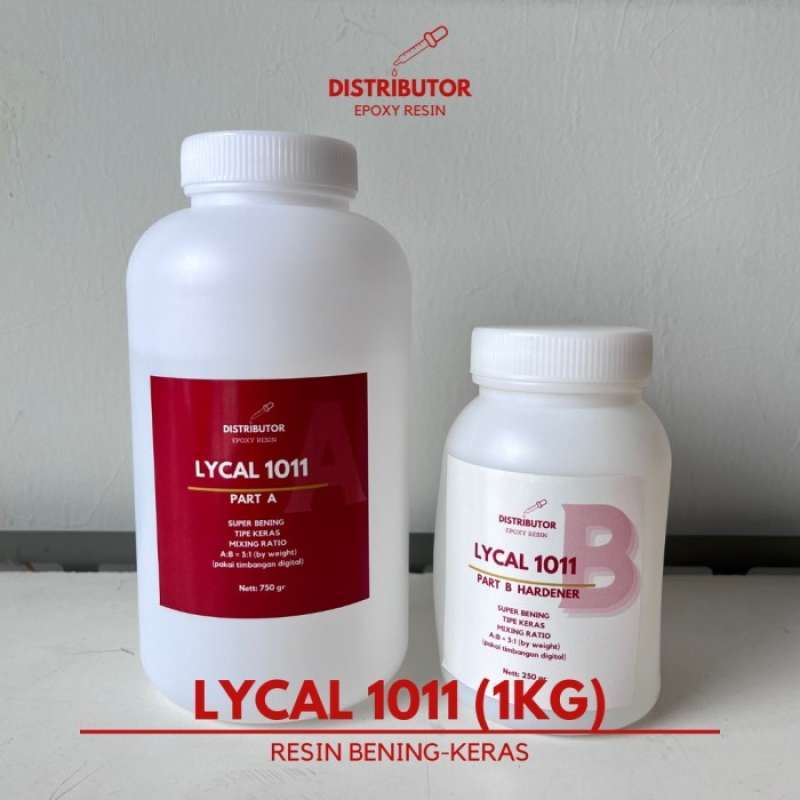 Promo Resin Bening Lycal Keras - Lycal 1011 - 1 Kg Diskon 50% Di Seller ...