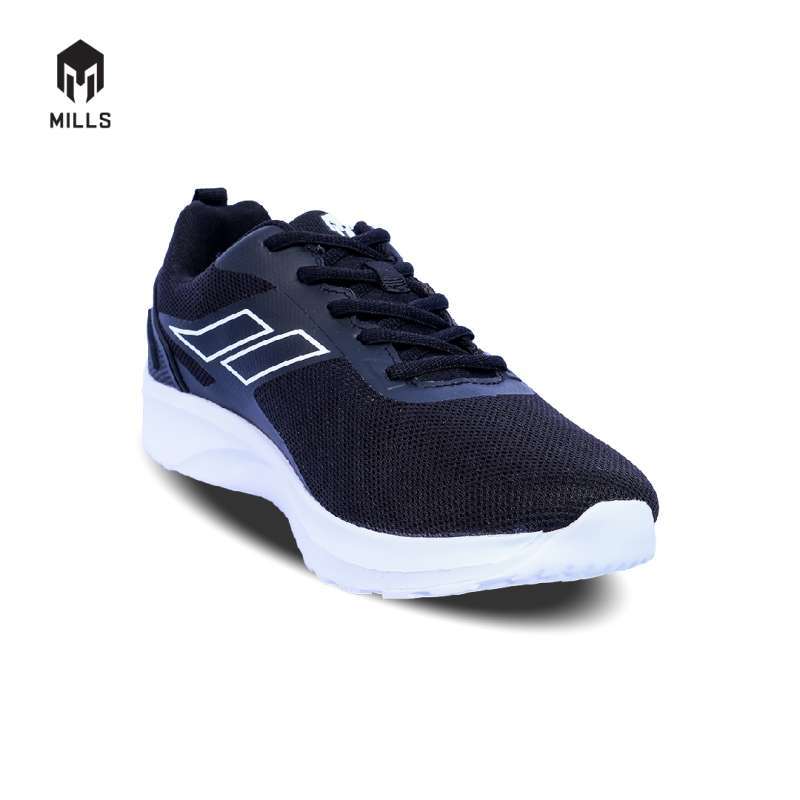 Jual Mills Sepatu Lari Running Shoes Blazer Black / White 9100505 Di ...
