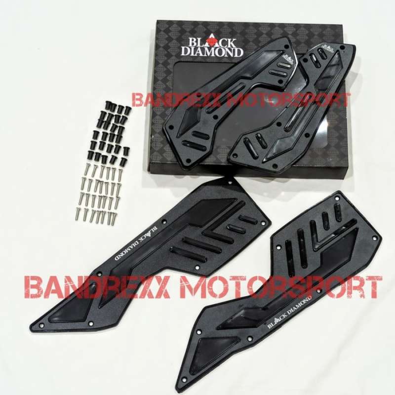 Promo Foot Panel-bordes Black Diamond For Yamaha Nmax 2020 - Hitam ...
