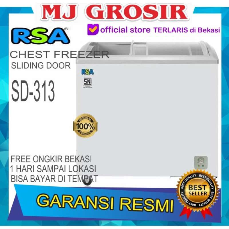 Promo Rsa Sd 313 Chest Freezer Box 300 L Lemari Pembeku 300 Liter Curve ...