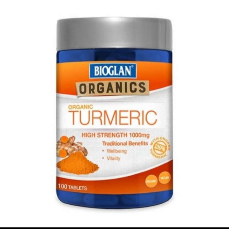 Promo Bioglan Organic Turmeric High Strength 1000mg 100.tablet Diskon ...