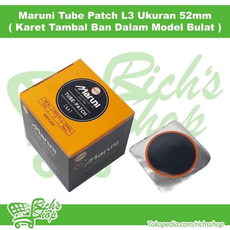 Promo Karet Tambal Tip Top Ban Dalam Maruni Tube Patch L3 Box Isi 30pcs Diskon 30% Di Seller ...