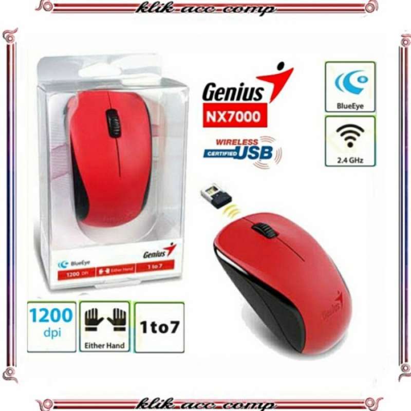 Promo 100% Produk Ori Genius Mouse Wireless Nx7000 / Mouse Wireles ...