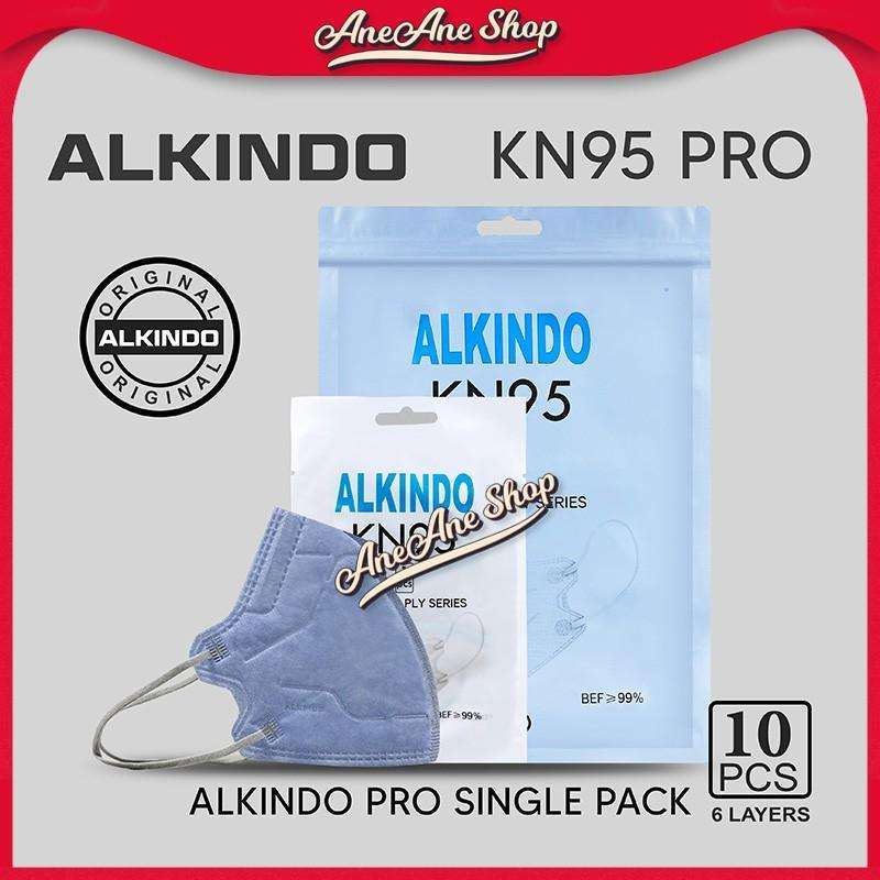 Jual Masker Alkindo Kn95 Pro 6 Ply Single Pack Isi 10 Masker Sekali ...