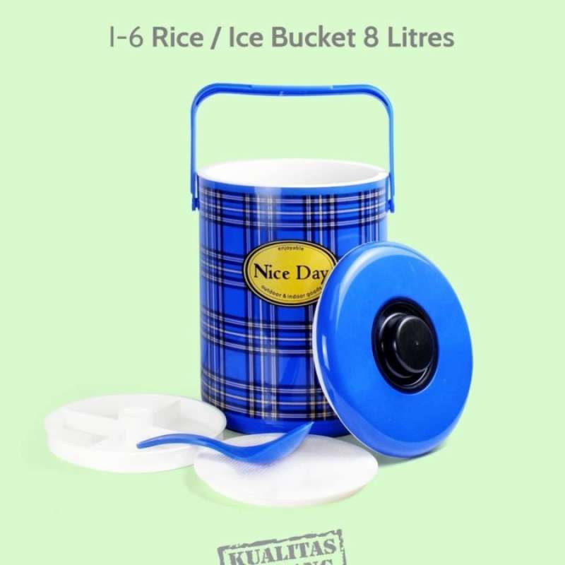 Promo Tempat Nasi / Es 8 Ltr Lion Star Rice Bucket Diskon 23% Di Seller ...