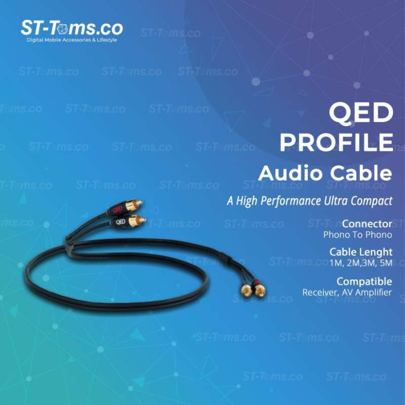 Jual Qed Profile Phono Audio Rca For Receiver Av Amplifier Audio Cable ...