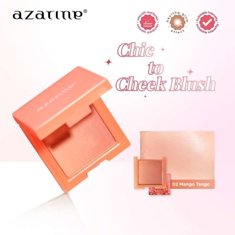 Jual Azarine Chic To Cheek Blush Powder Blush On - 02. Mango Tango Di ...