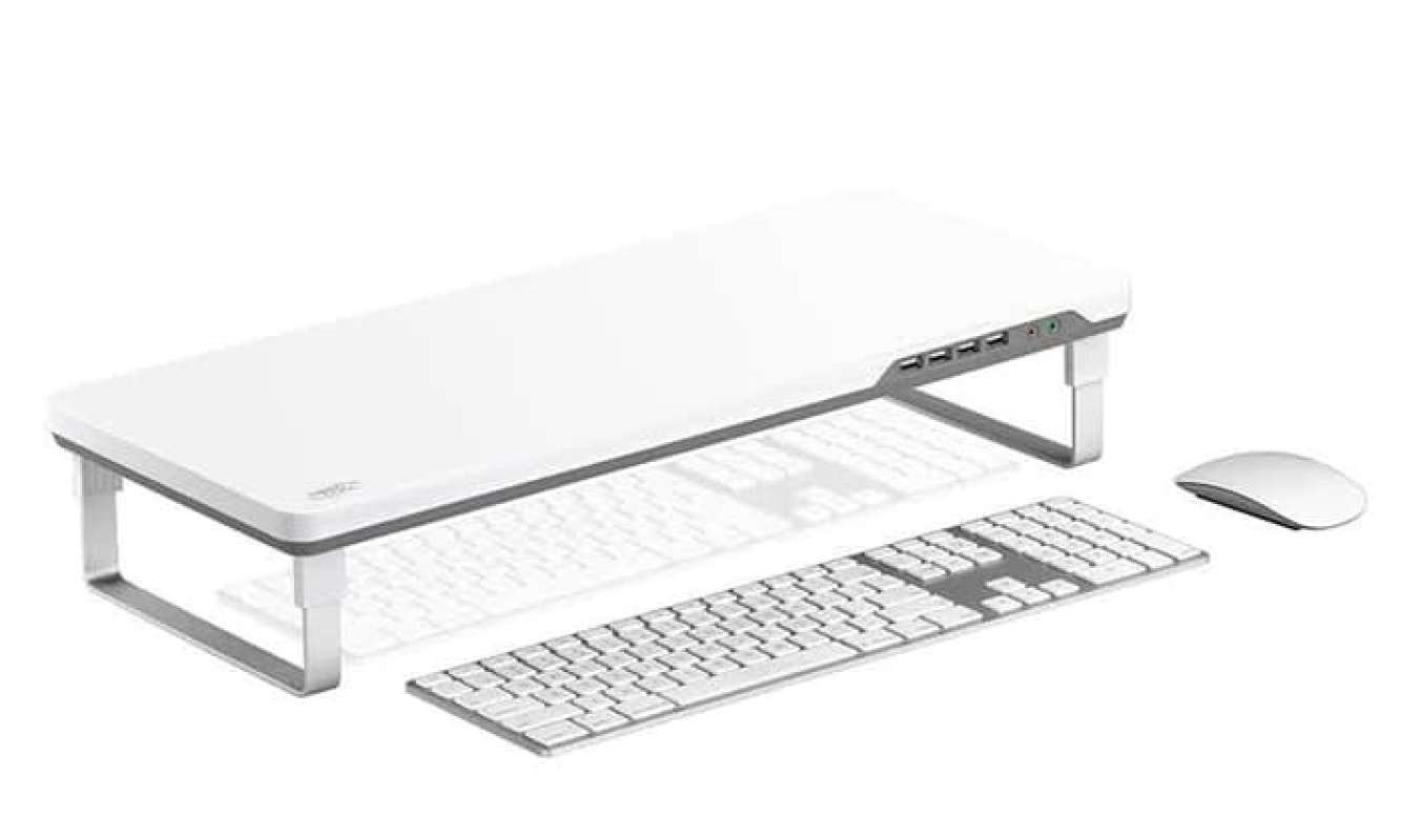 Promo 100% Produk Ori Deepcool M-desk F1 Monitor Stand - White Gray ...