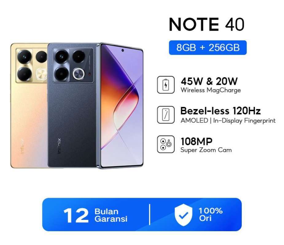 Jual Infinix Note 40 8/256gb - Mediatek Helio G99 Ultimate - Titan Gold Di Seller Zoom-in ...