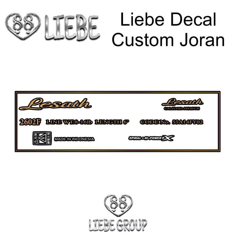 Jual Liebe Sticker Decal Joran Shimano Lesath Gs/ltd/gsi (beli 1 Gratis ...
