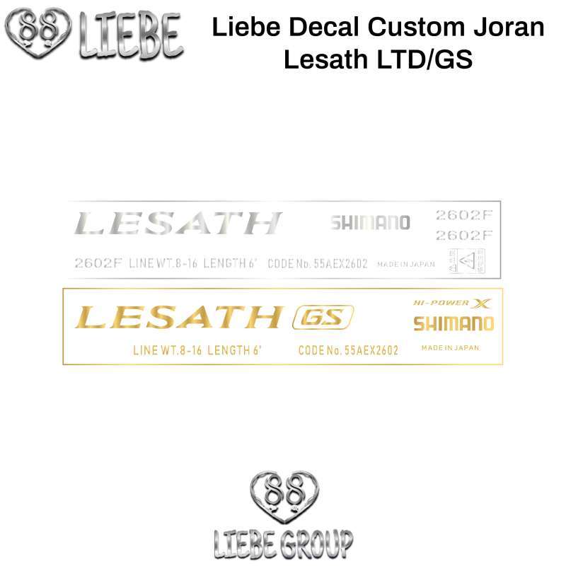 Jual Liebe Sticker Decal Joran Shimano Lesath Gs/ltd/gsi (beli 1 Gratis ...