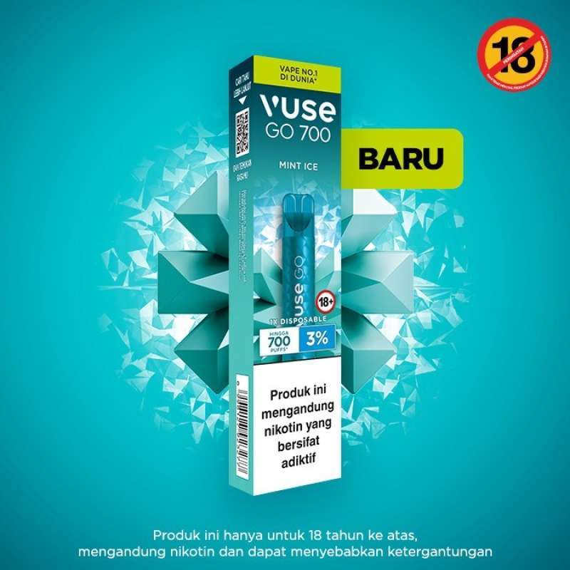Promo Vape Vuse Go 700 Mint Ice 3% Diskon 25% Di Seller Cvsuksesabadi ...