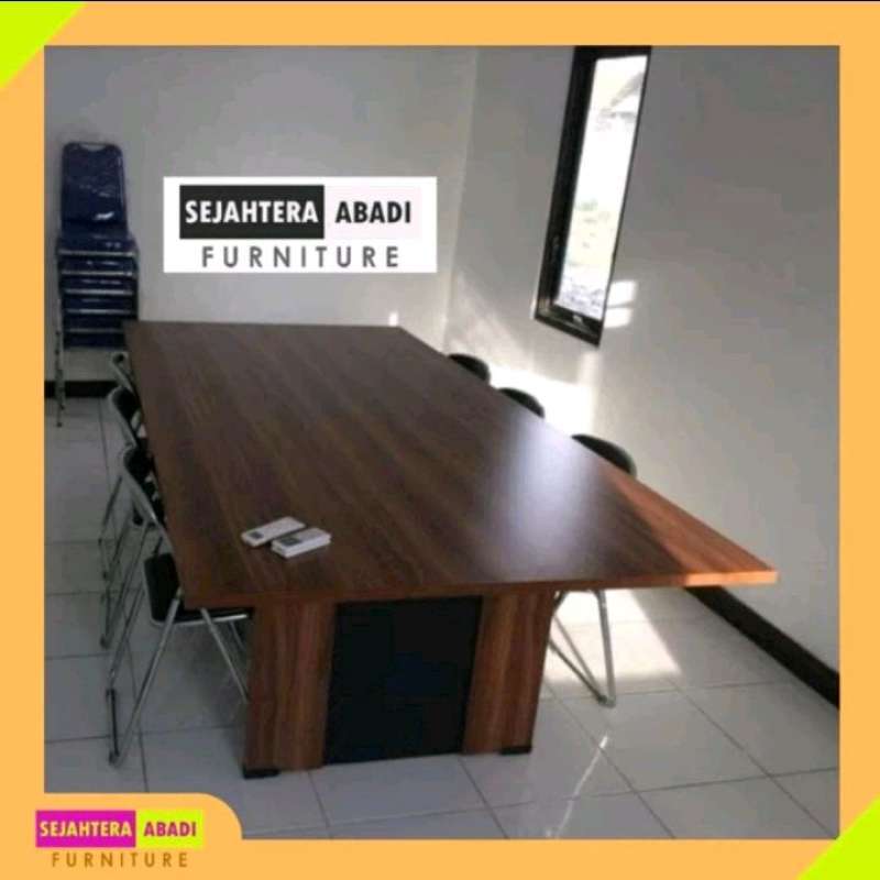 Jual Meja Kayu / Meja Rapat / Meja Meeting / Meja Makan Mdm 2412 / 1890 ...