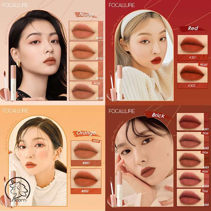 Jual Focallure #confidencehalo Velvet-matte Lip Cream Lipstick Fa196 ...