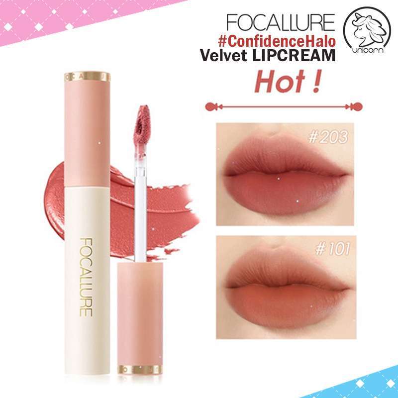 Jual Focallure #confidencehalo Velvet-matte Lip Cream Lipstick Fa196 ...