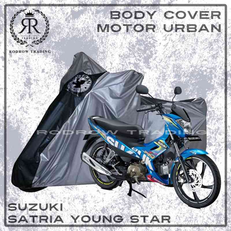 Promo Cover Motor Urban Ukuran Standar Satria Young Star / Sarung Motor ...