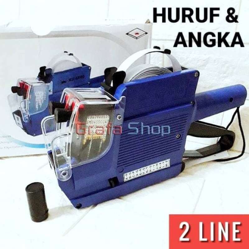 Jual Alat Label Harga 2 Baris - Alat Cetak Harga Huruf Dan Angka Di ...